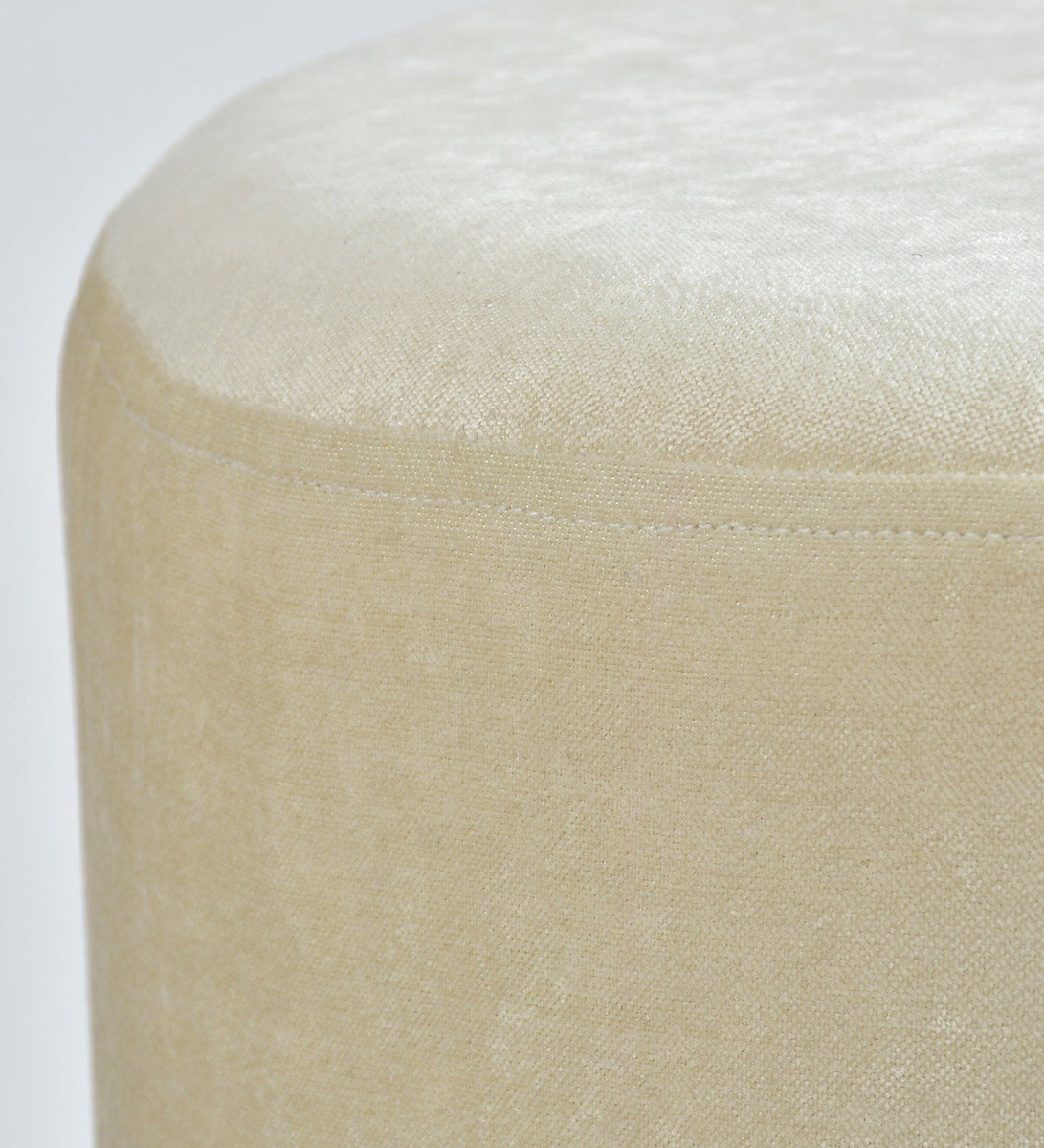 Cream Velvet Wooden Stool – PrestoBazaar
