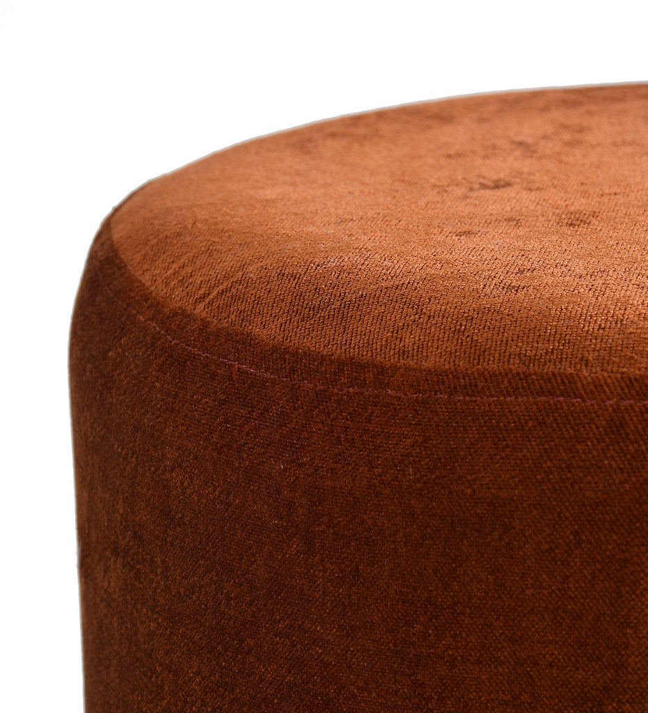 Orange Velvet Wooden Stool – PrestoBazaar