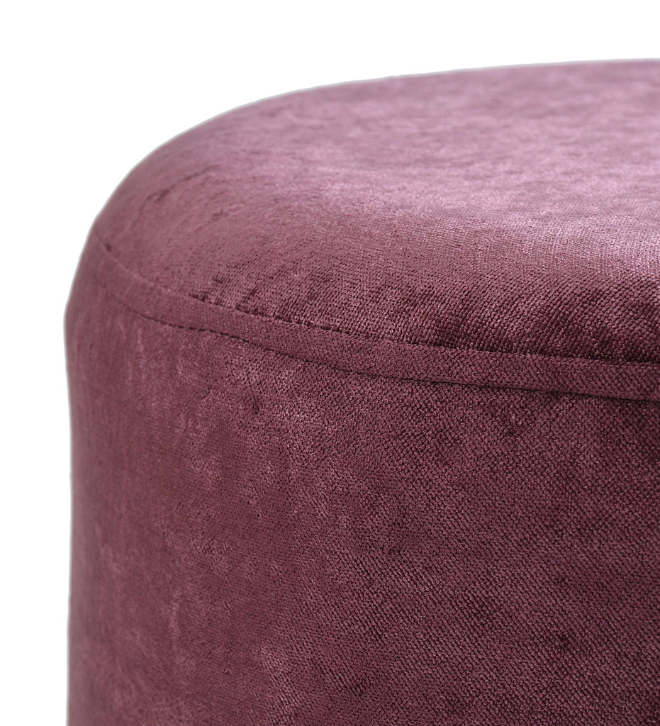 Purple Velvet Wooden Stool – PrestoBazaar