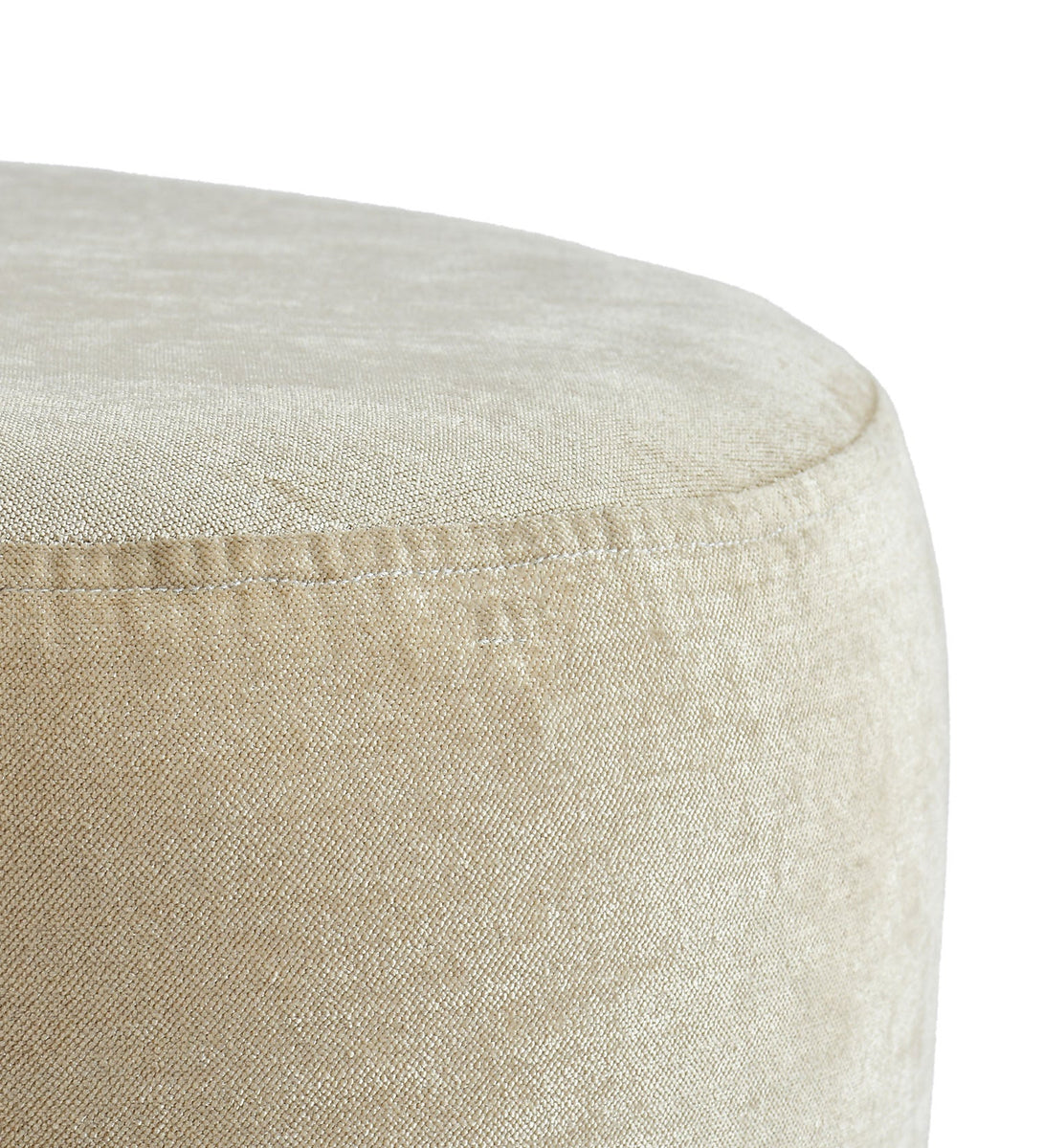 Beige Velvet Wooden Stool – PrestoBazaar
